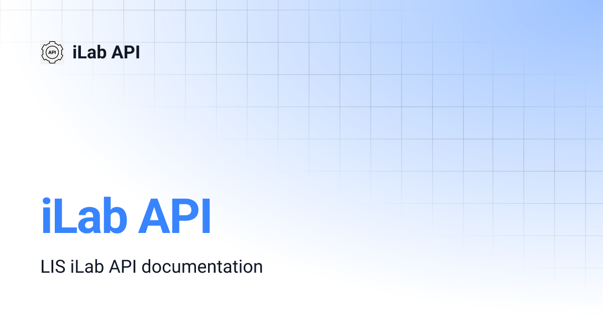iLab API | iLab API